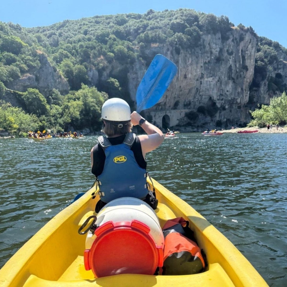 Enfield County School for Girls - Kayaking On Ardèche River, france