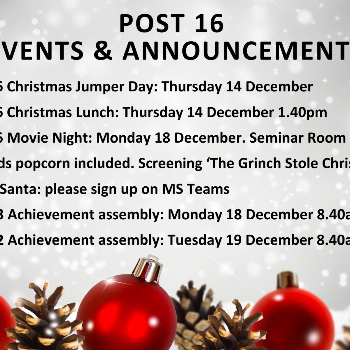 Enfield County School for Girls - Enfield County Sixth Form Events