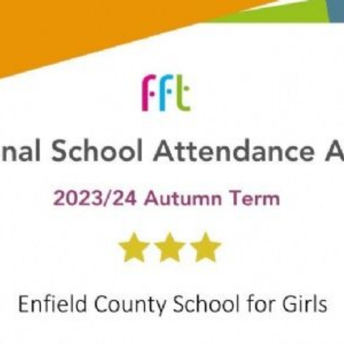 Enfield County School for Girls - Top 25% Nationally for Attendance