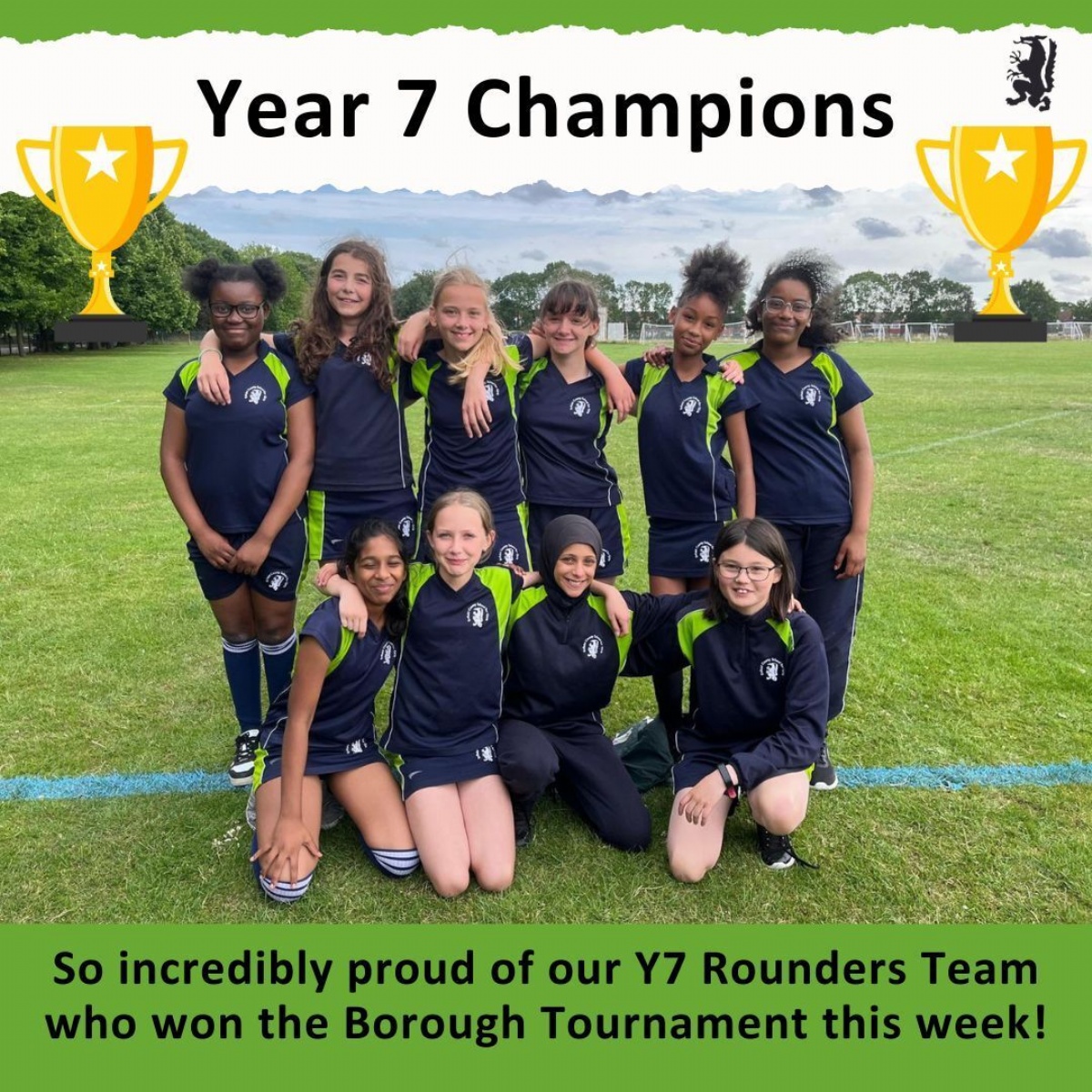 Enfield County School for Girls - Y7 Rounders Champions